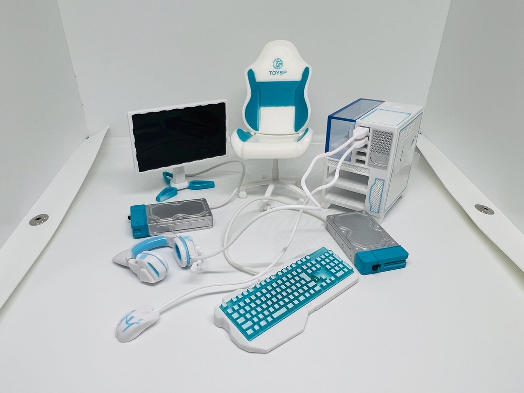 Dollhouse Miniatures Toy Spirit PC Gaming Flash Accessories Monitor ...