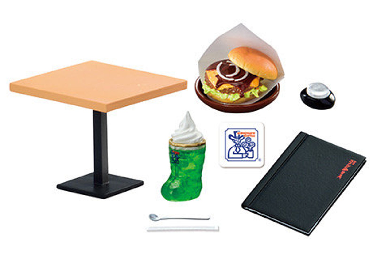 Dollhouse Miniatures Re-ment 2023 珈琲所 Coffee Shop Komeda’s Red Seats ...