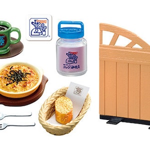 Dollhouse Miniatures Re-ment 2023 珈琲所 Coffee Shop Komeda’s Red Seats ...