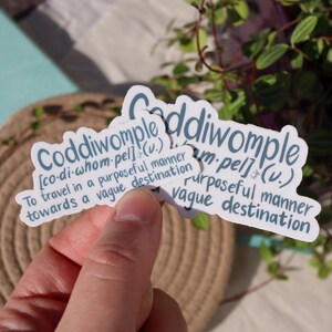 Coddiwomple Sticker - Waterproof Vinyl, Adventurous Spirit - Etsy