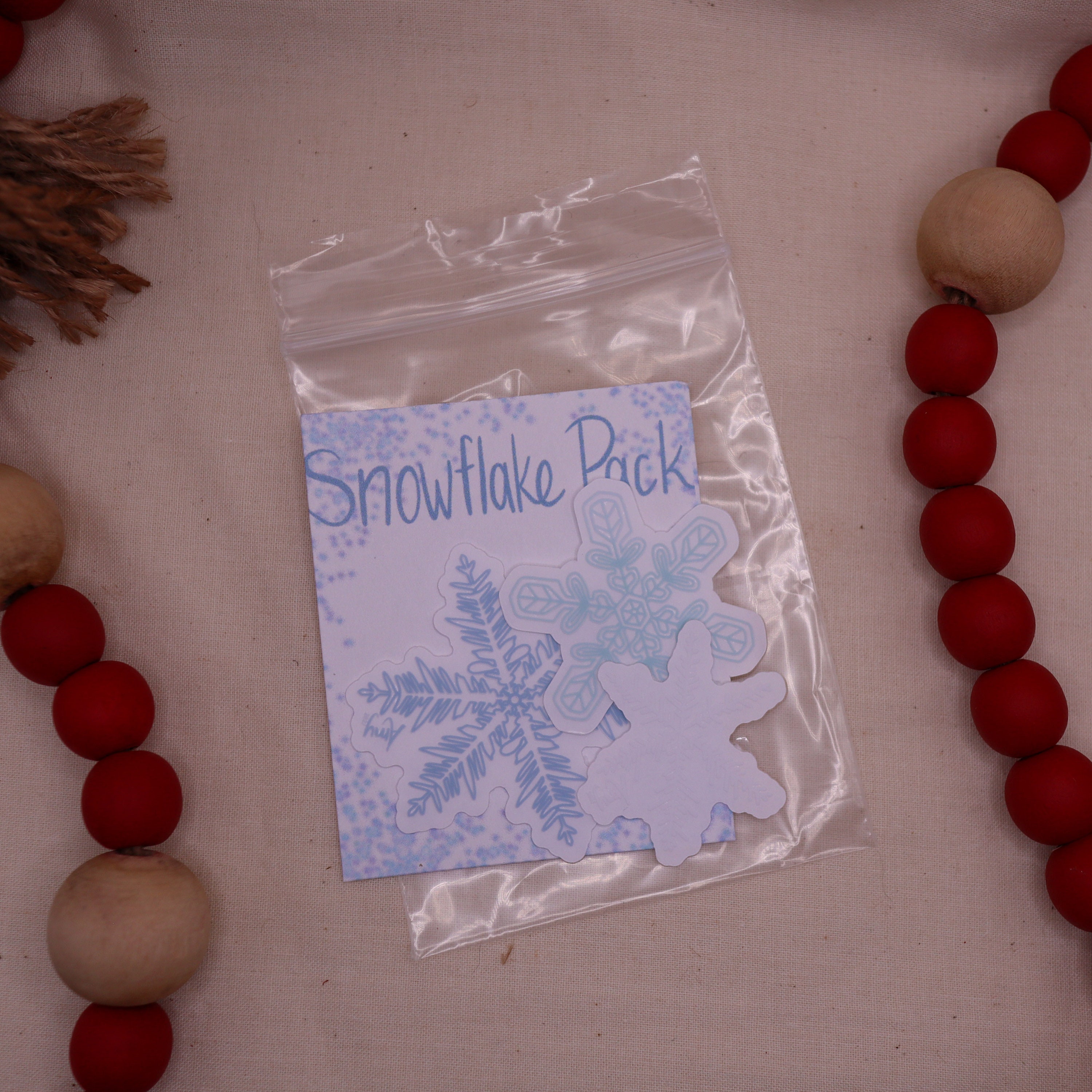 Snowflake Pack of 3 Sticker Pack - Etsy