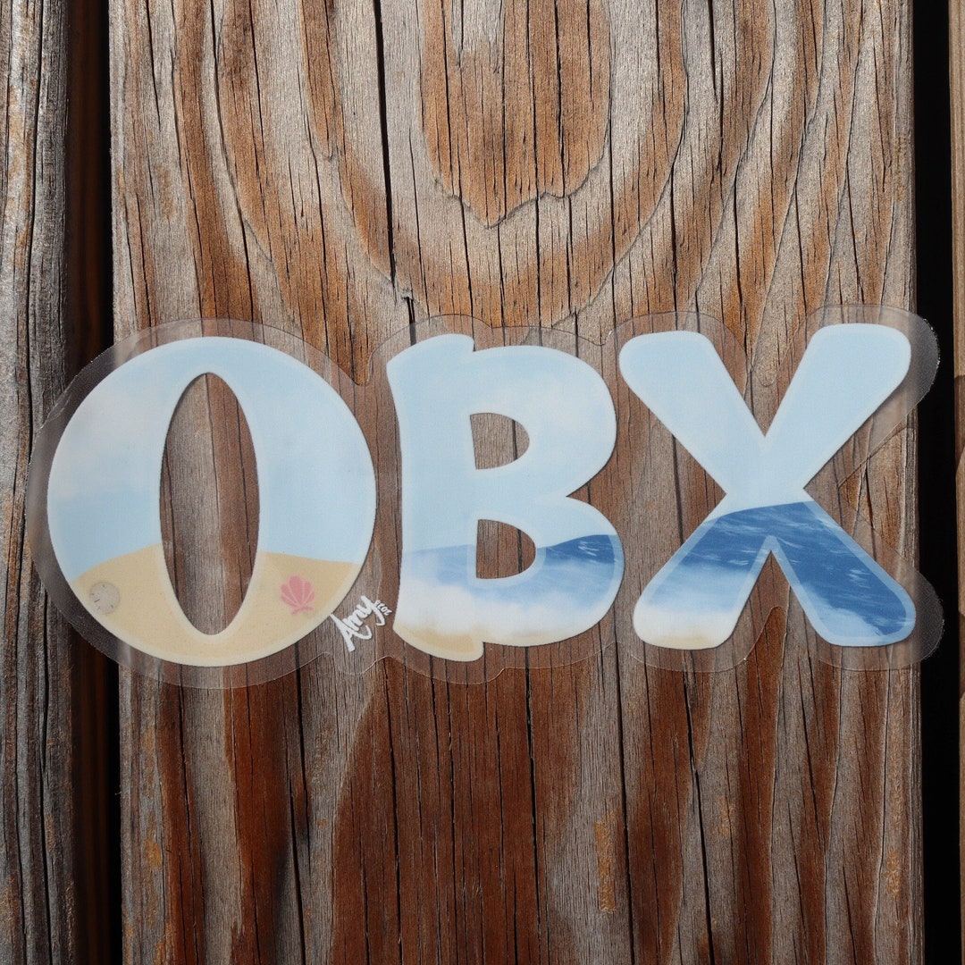 OBX Outer Banks, North Carolina Clear Sticker - Etsy