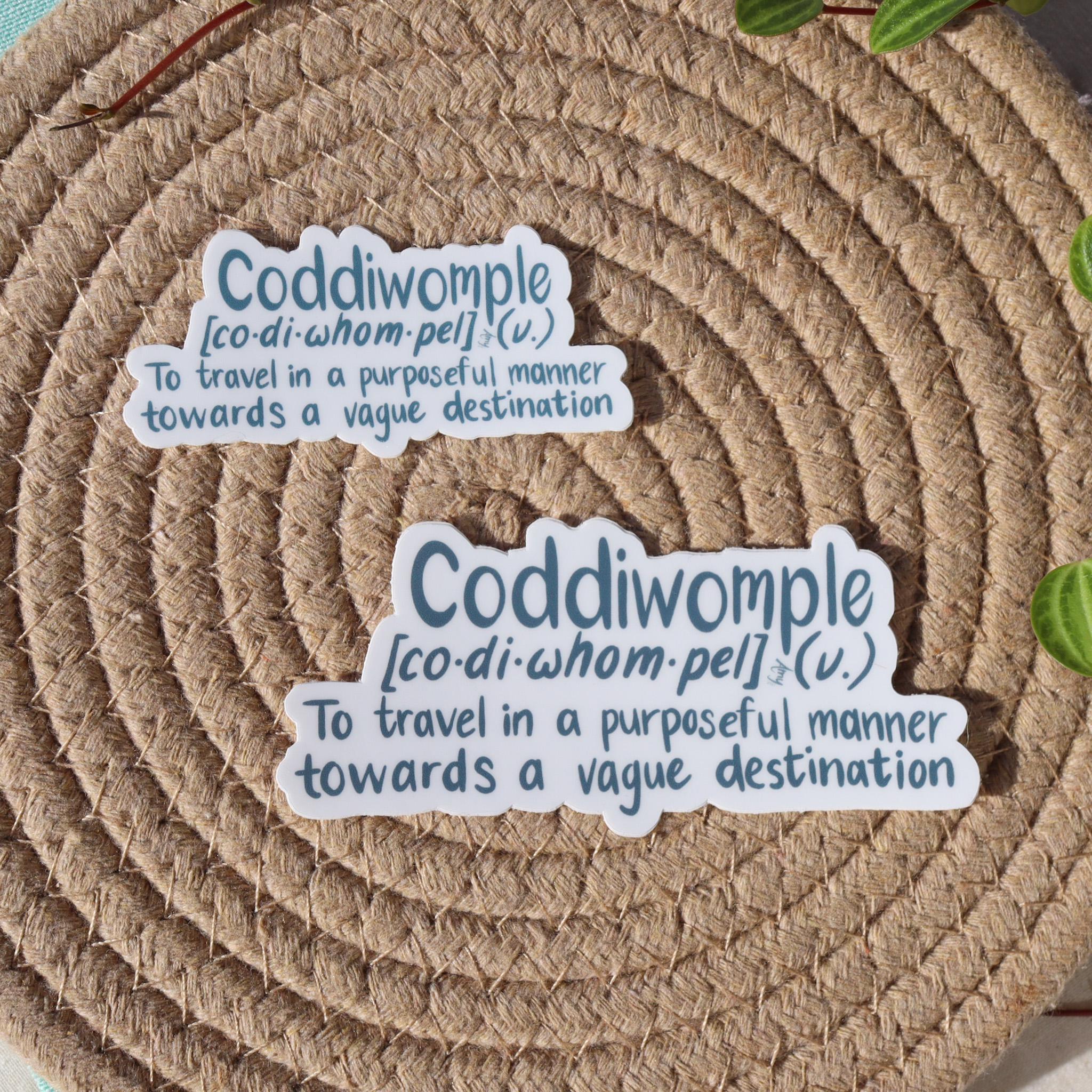 Coddiwomple Sticker - Waterproof Vinyl, Adventurous Spirit - Etsy