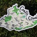 Centre County Map Sticker - Etsy