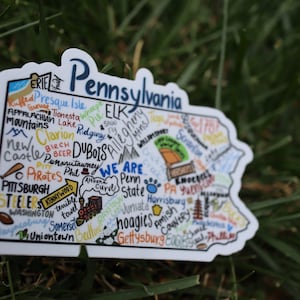 Pennsylvania State Sticker - Etsy