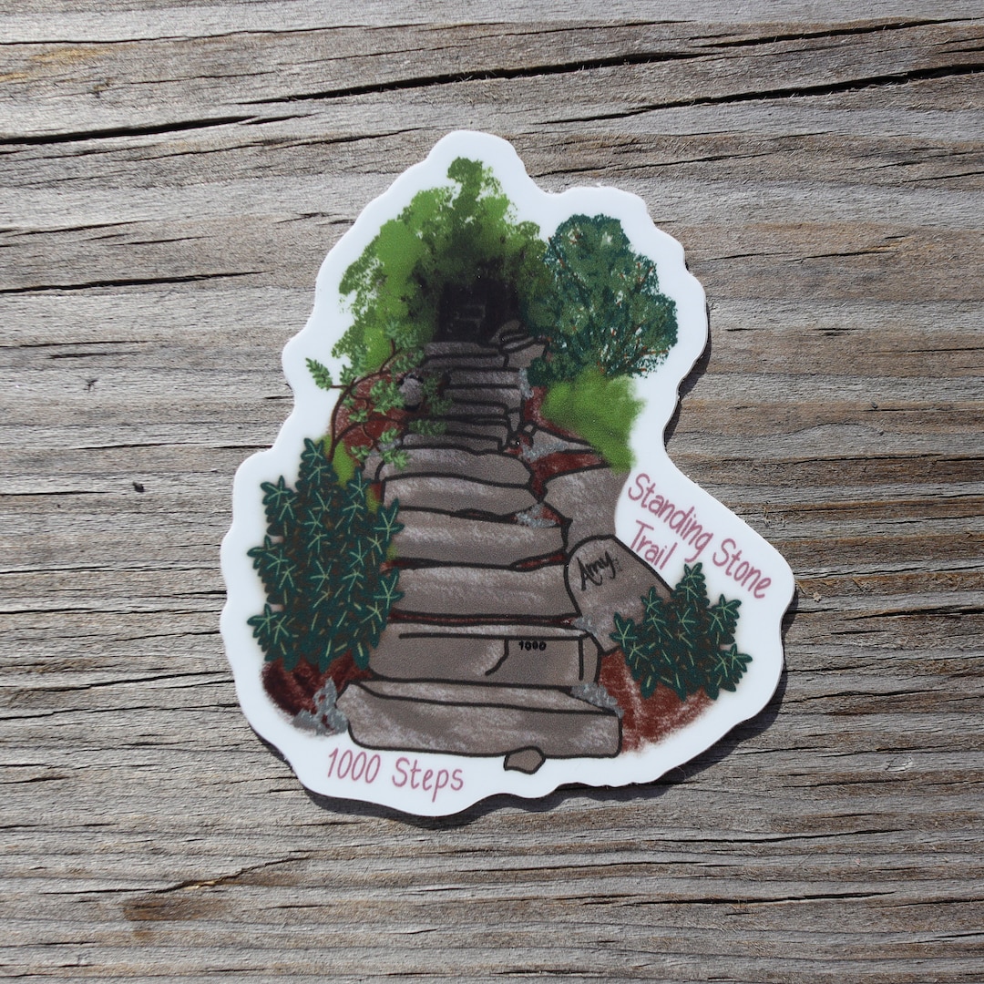 Thousand Steps, Standing Stone Trail Sticker - Etsy