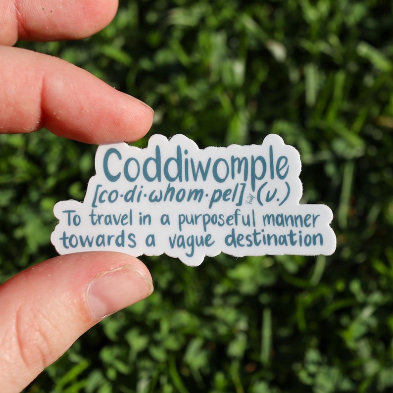 Coddiwomple Sticker - Waterproof Vinyl, Adventurous Spirit - Etsy