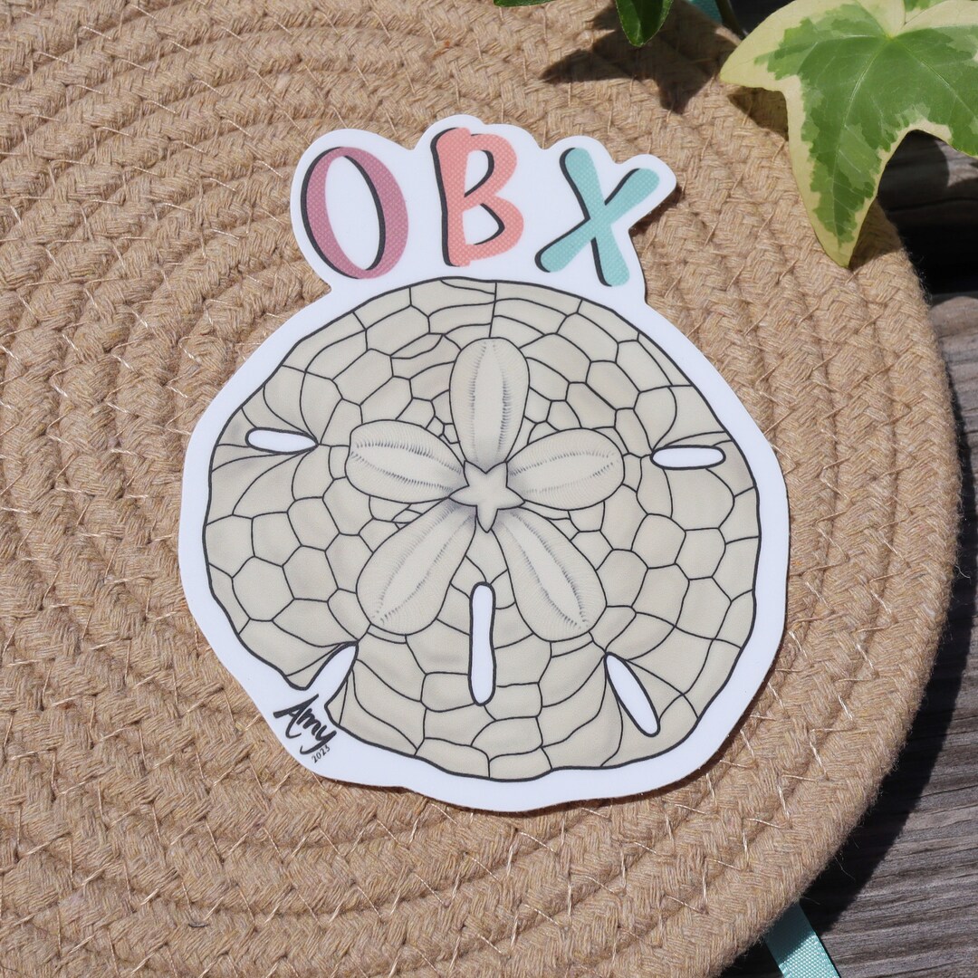 OBX North Carolina Sand Dollar Sticker - Etsy