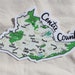 Centre County Map Sticker - Etsy