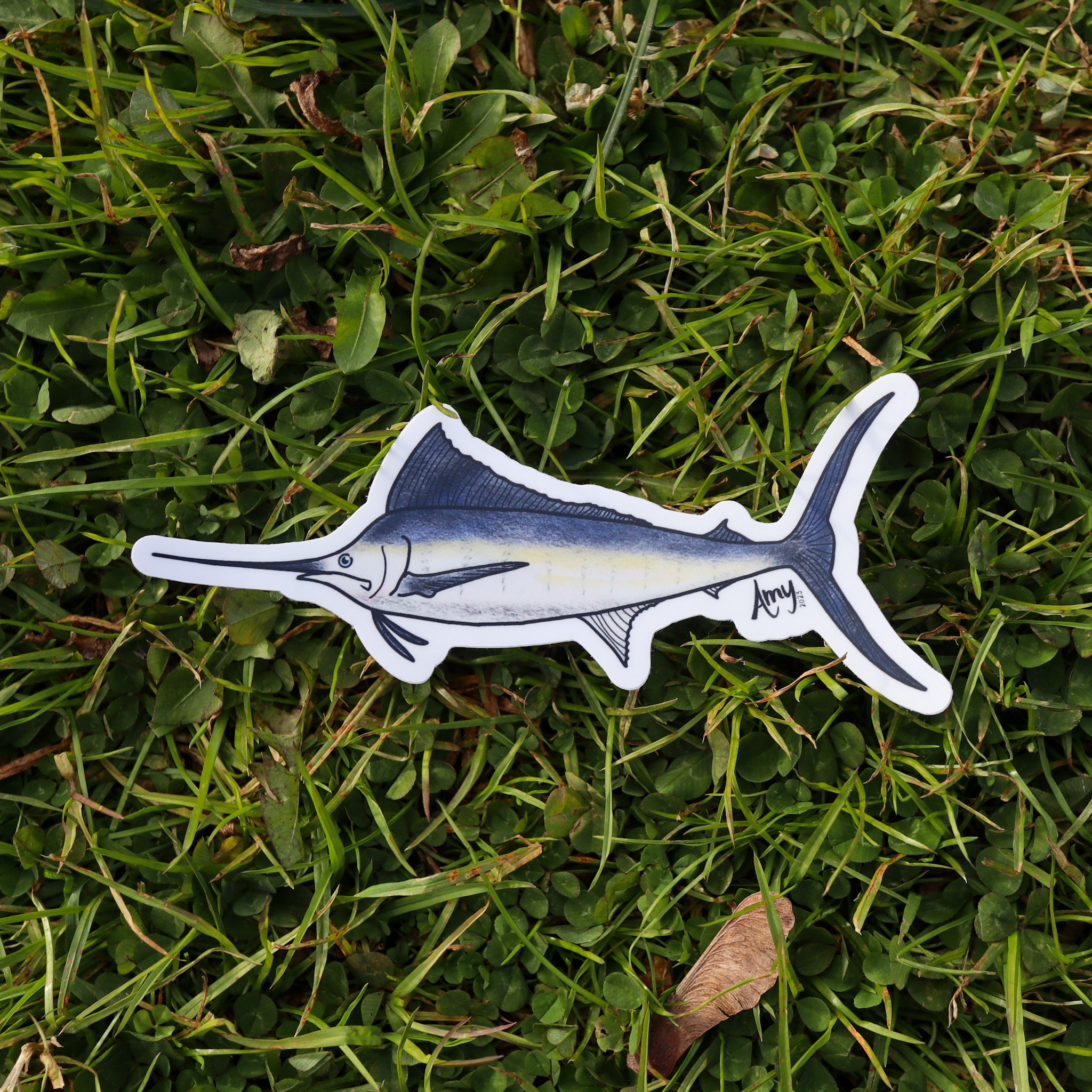 Blue Marlin Sticker - Etsy