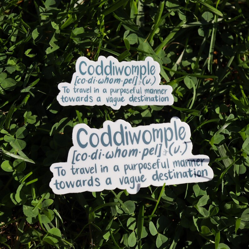 Coddiwomple Sticker - Waterproof Vinyl, Adventurous Spirit - Etsy