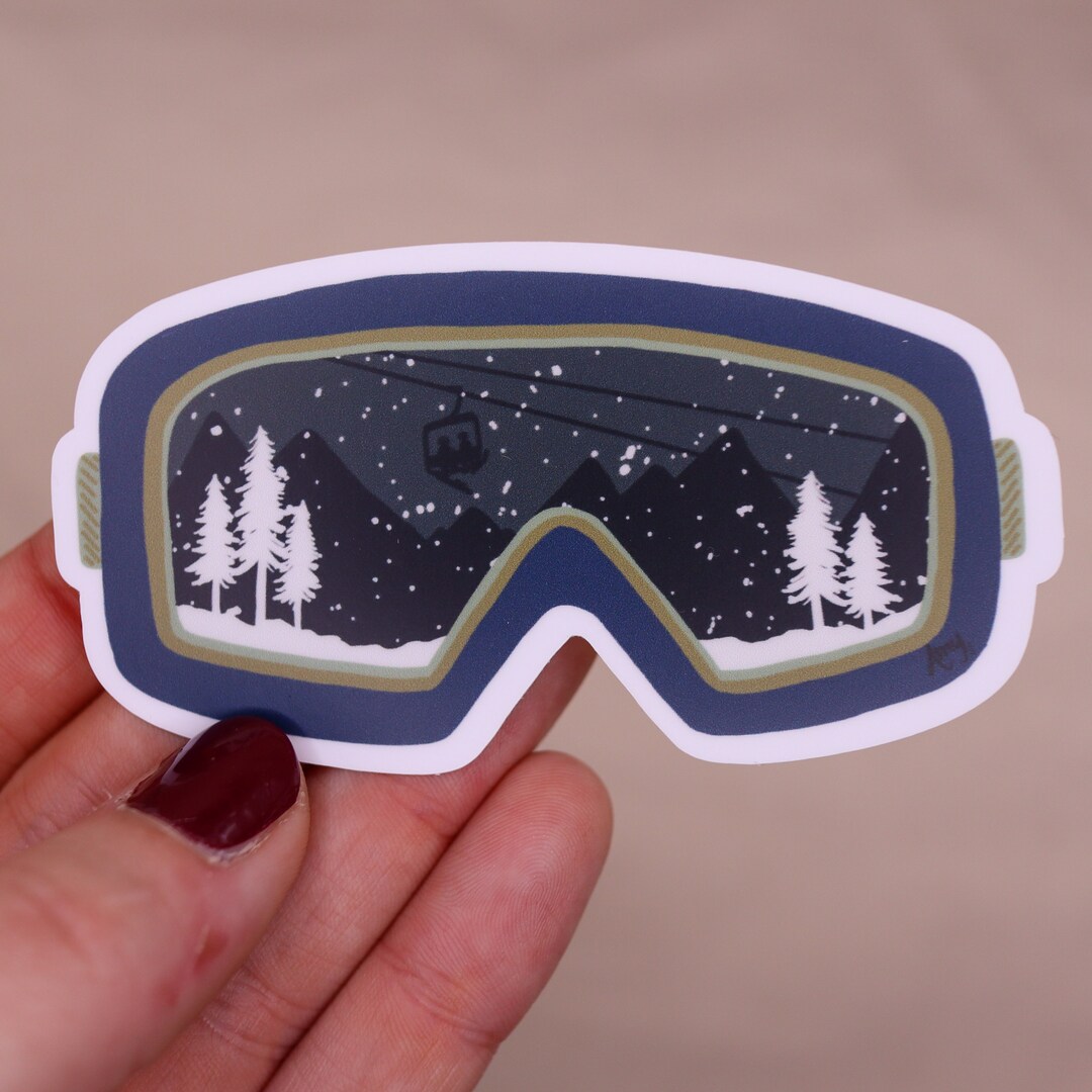 Scenic Ski Goggles Sticker - Etsy