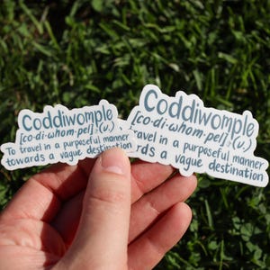 Coddiwomple Sticker - Waterproof Vinyl, Adventurous Spirit - Etsy