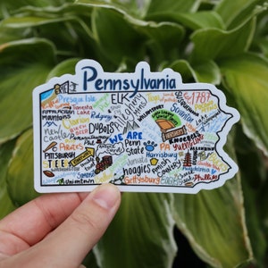 Pennsylvania State Sticker - Etsy