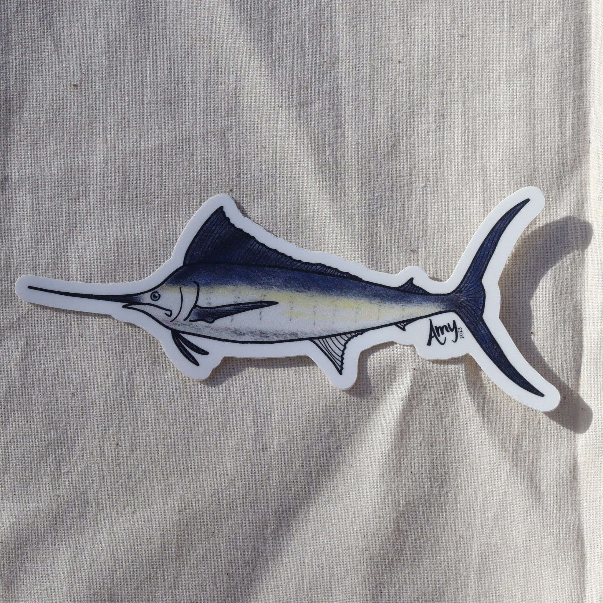 Blue Marlin Sticker - Etsy