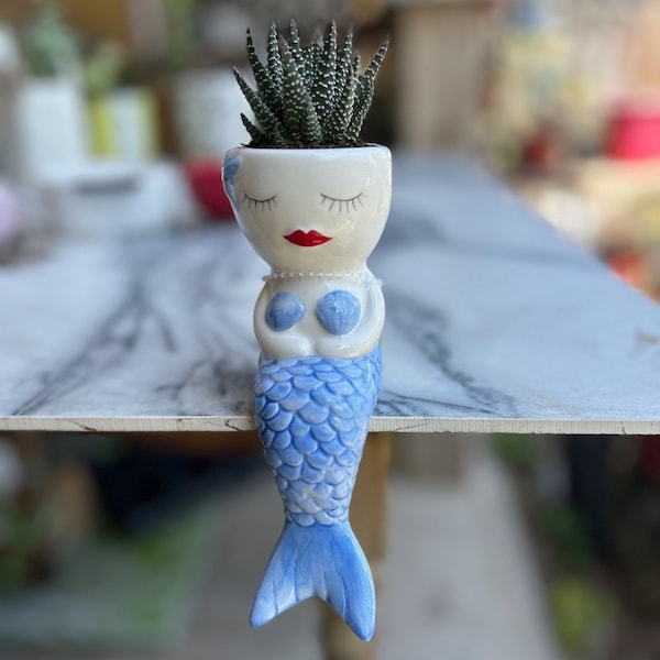 Mermaid Succulent Planter - Etsy