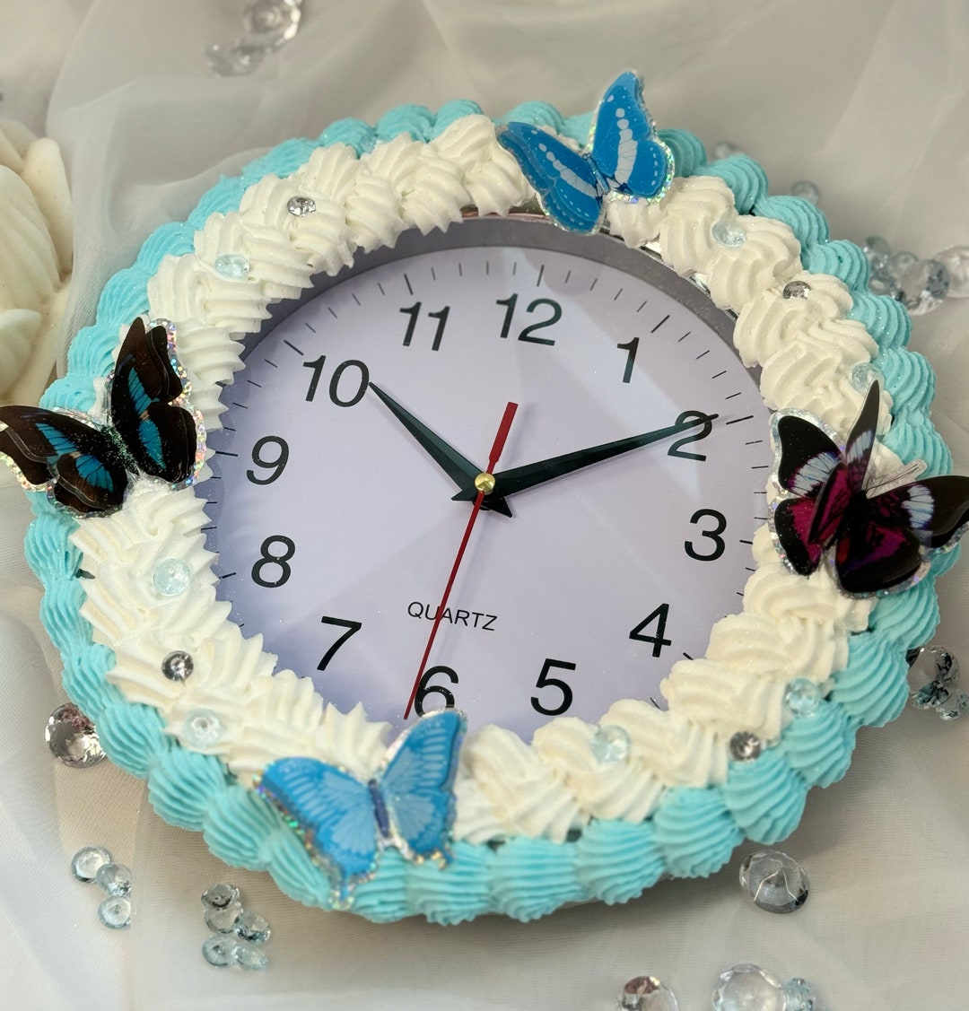 Unique Fake Cake Clock, Decorative Cake Clock - Etsy