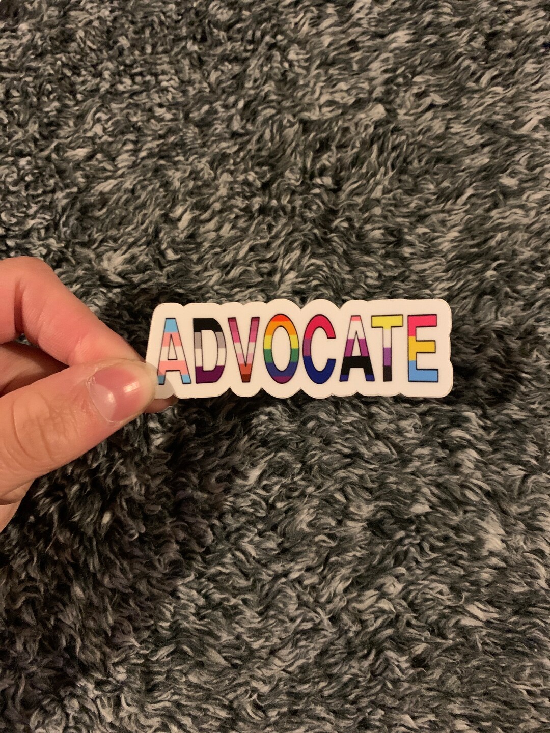 Advocate Pride Flag Sticker - Etsy