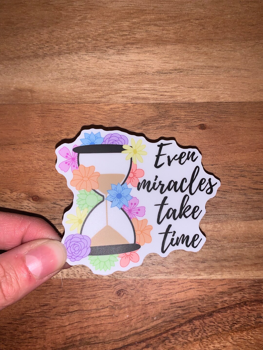 Miracles Take Time Sticker - Etsy