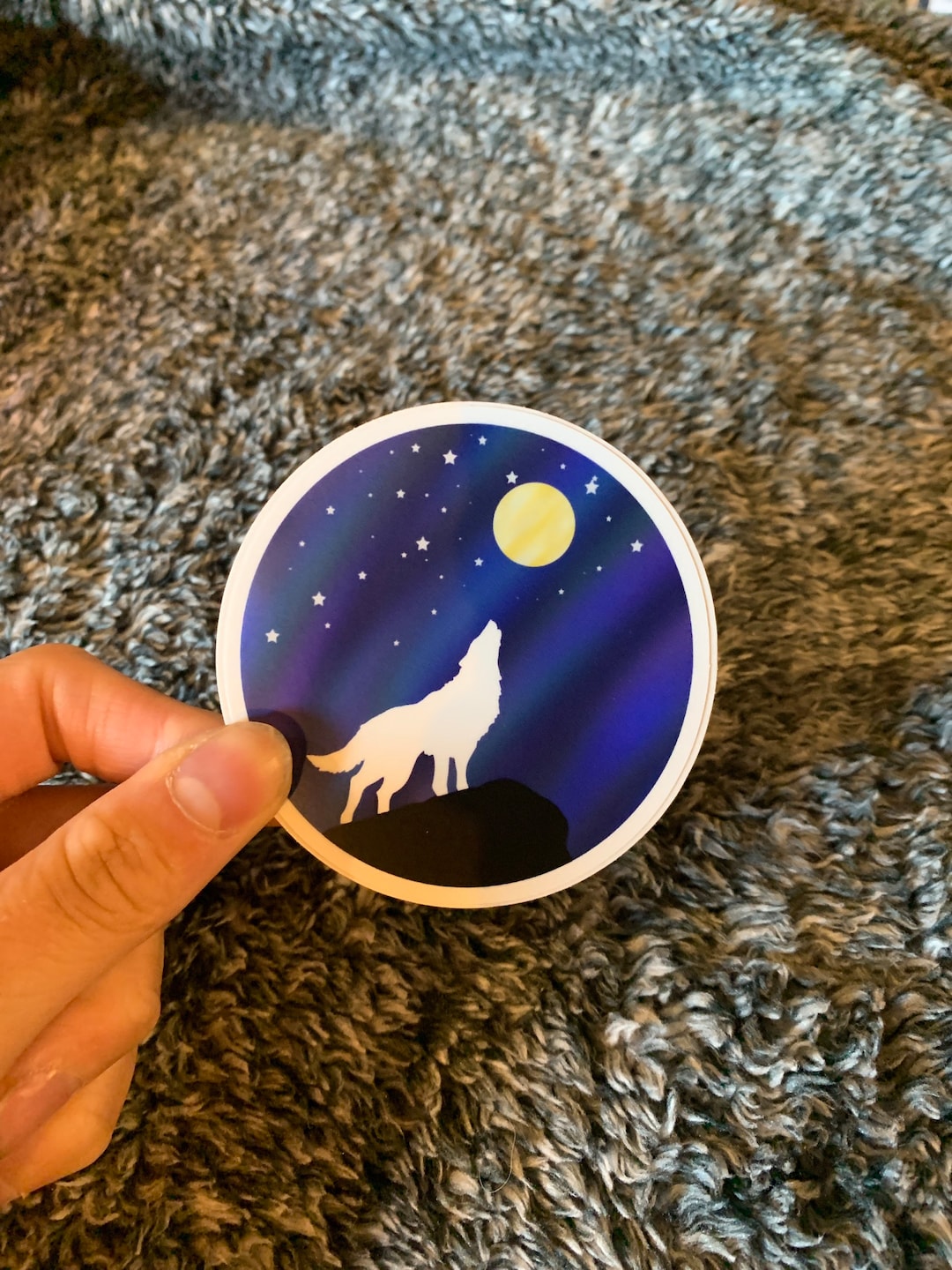 Howling Wolf Sticker - Etsy