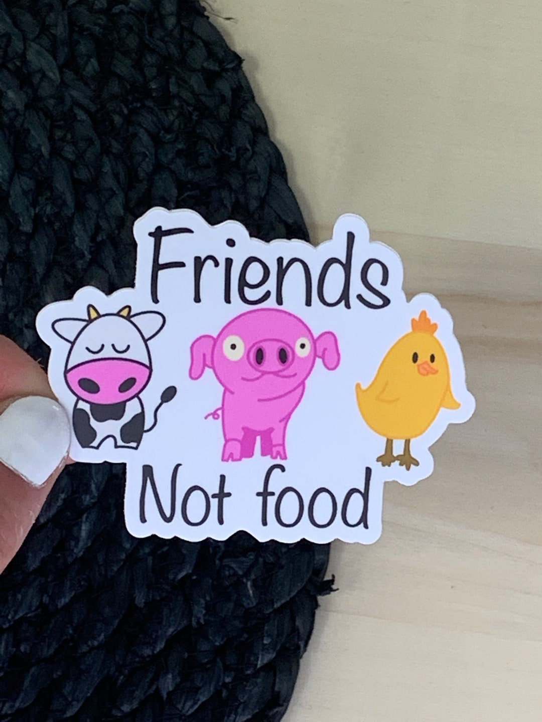 Friends Not Food Sticker - Etsy