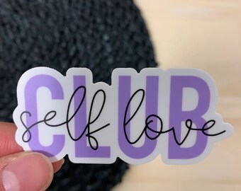 Self Love Club Decal | Waterproof Self Love Club | Mental Health ...