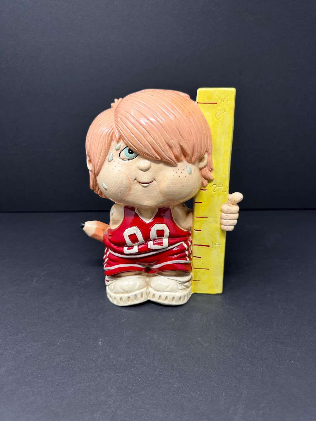 Vintage 1979 Enesco Sport Skwirts Basketball Coin Bank | Rare Ceramic ...