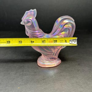 Rare Fenton Champagne Satin Iridized Rooster 5292-PQ | 1997-1999 ...