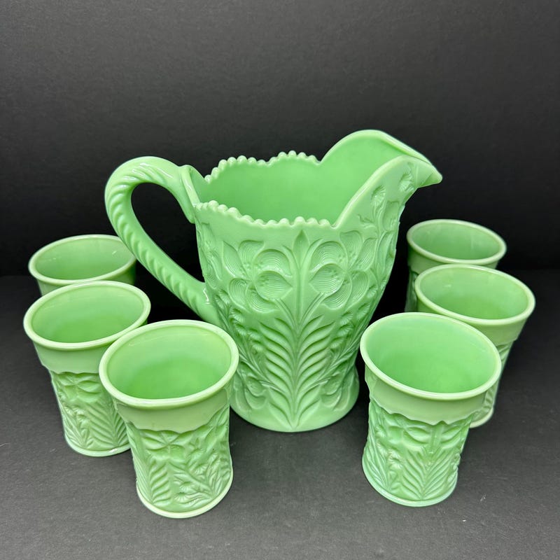 Jadeite Pitcher - Etsy