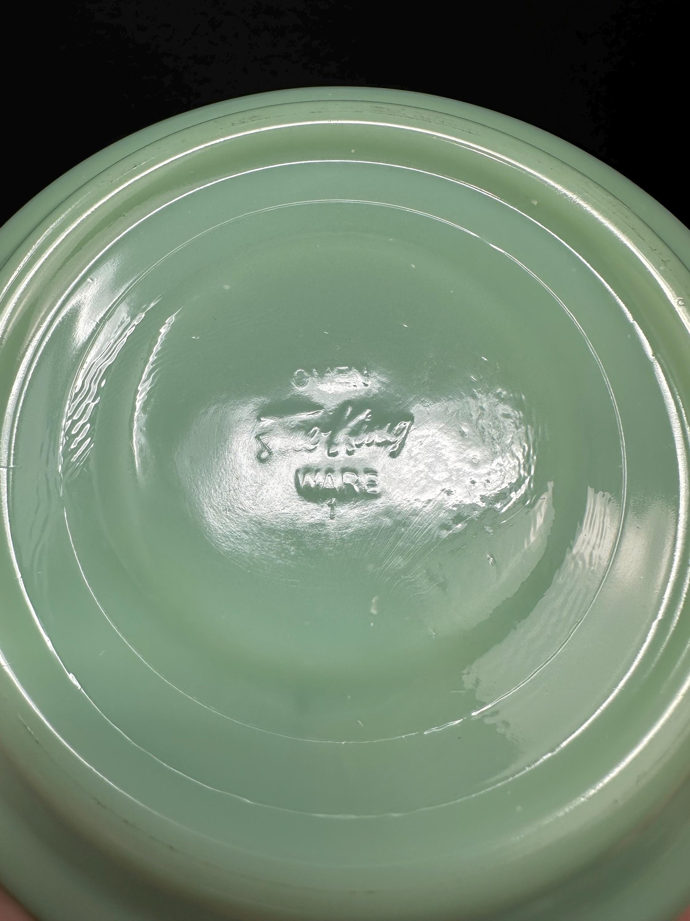 Rare Fire King Jadeite 6-inch Saucer | Vintage Mid-century Green ...