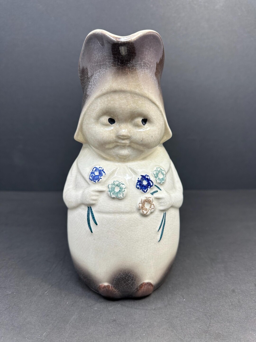 Vintage 1940s Blue Ridge Pottery “betsy” Pitcher – 8.5” Hand-painted ...