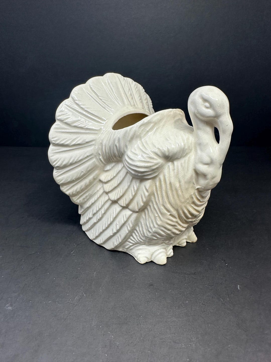 Vintage Japanese Ceramic Turkey Planter, 5.5” Tall Decorative Pottery ...