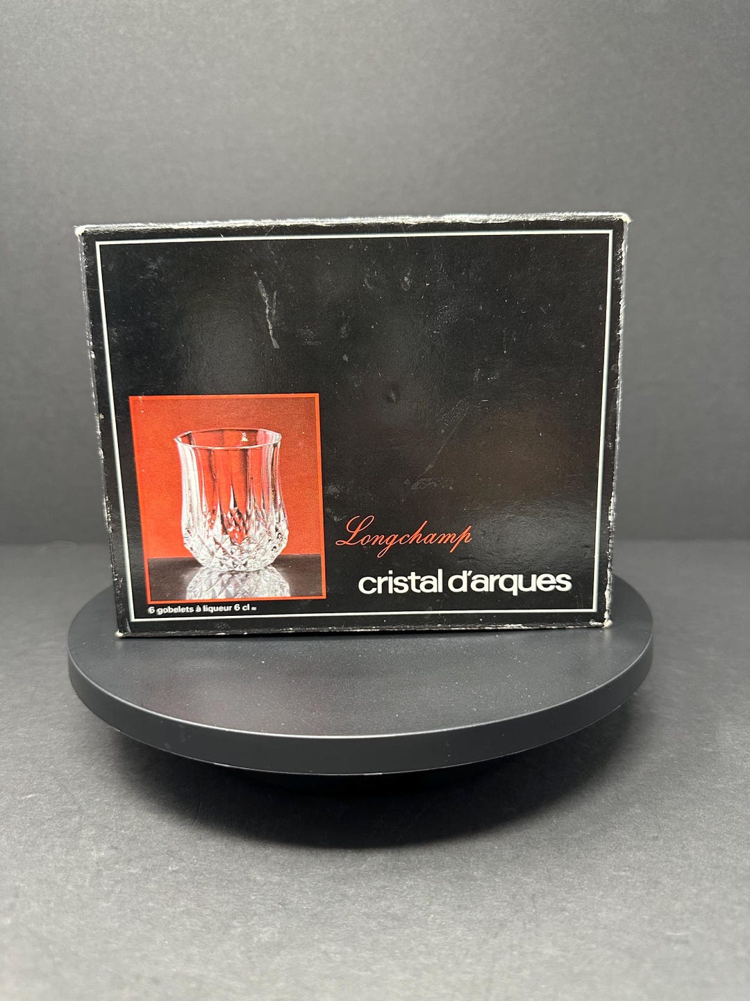 Vintage 1980s Cristal Darques Longchamp Crystal Liqueur Glasses Set of ...