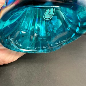 Fenton Iridescent Blue Bridesmaid Figurine, Shelly Fenton Edition, Hand ...