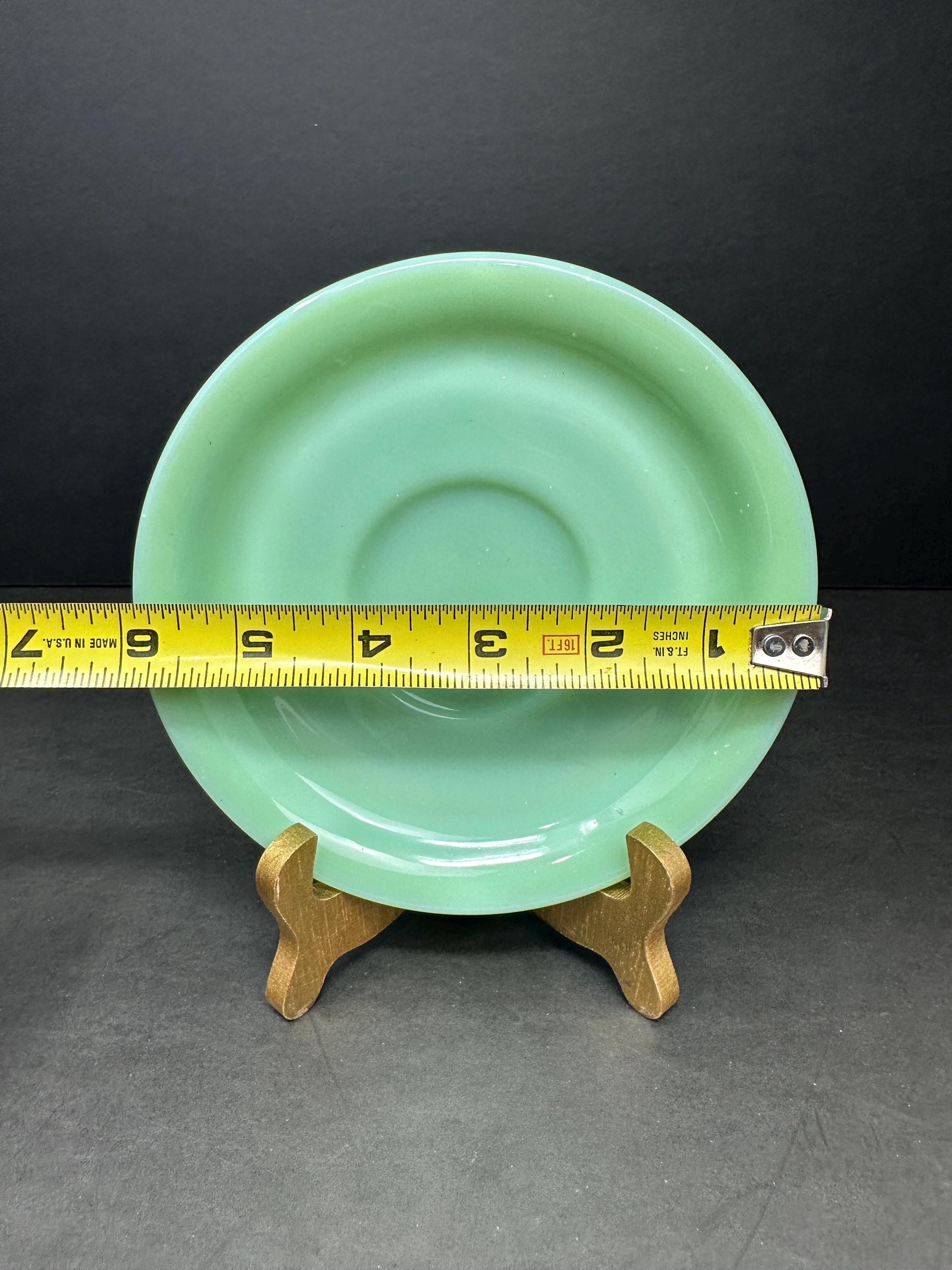 Rare Fire King Jadeite 6-inch Saucer | Vintage Mid-century Green ...