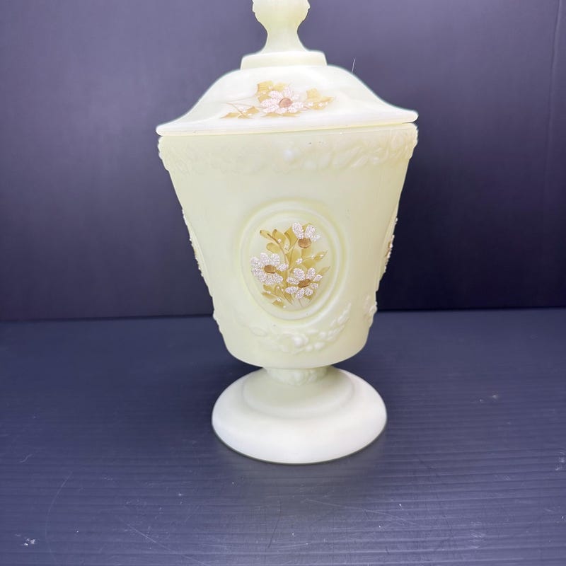 Fenton Glass Box With Lid - Etsy