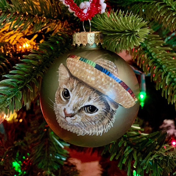 Hand Painted Cat - Etsy