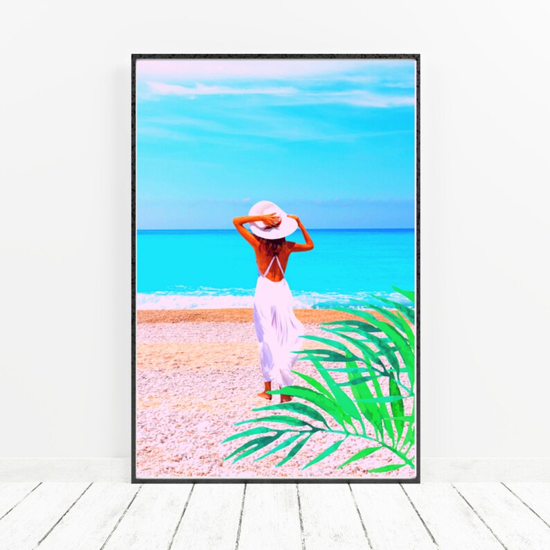 Ocean Tropical Beach Coastal Printable Wall Art Decor Nautical Ocean ...