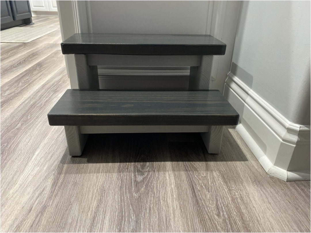 Large Step Stool Farmhouse Stool Kitchen Stool Adult Size - Etsy