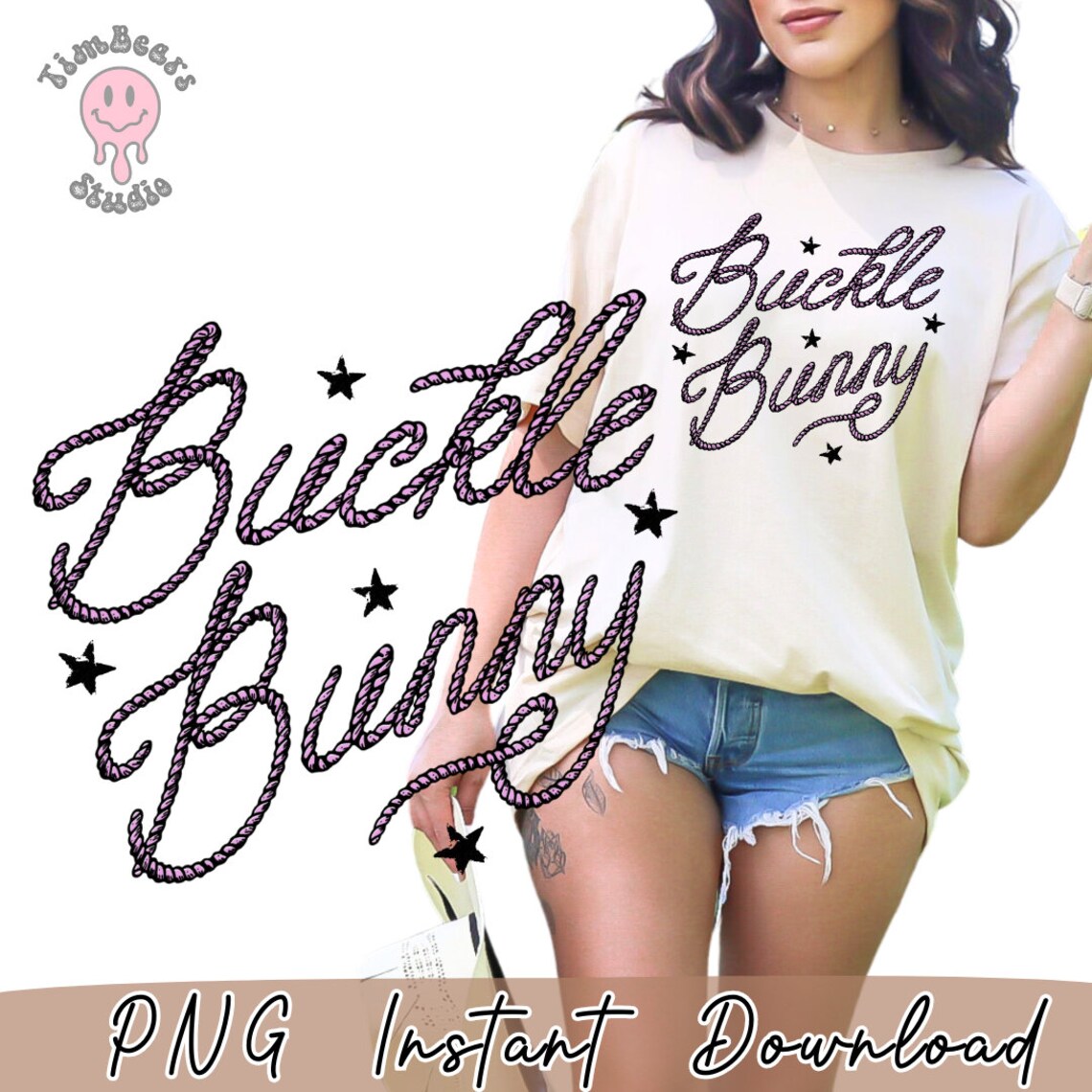 Buckle Bunny PNG Western Cowgirl PNG -rodeo Png, Retro Western Png ...