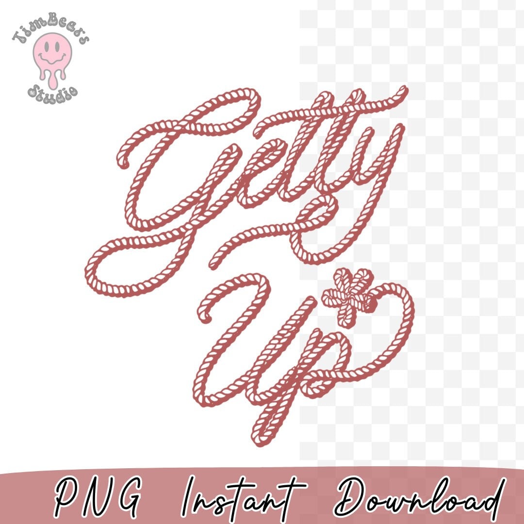 Getty up Western Design PNG Getty up Rope Font PNG Western Cowgirl PNG ...