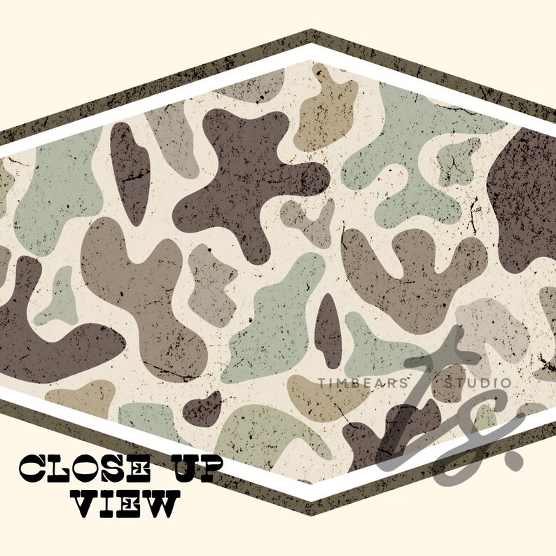 Camo Hunting Frame Png, Marsh Old School Deer Camo PNG Deer Hunting ...