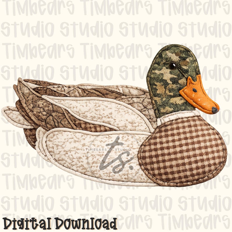 Mallard Duck Applique Png - Etsy