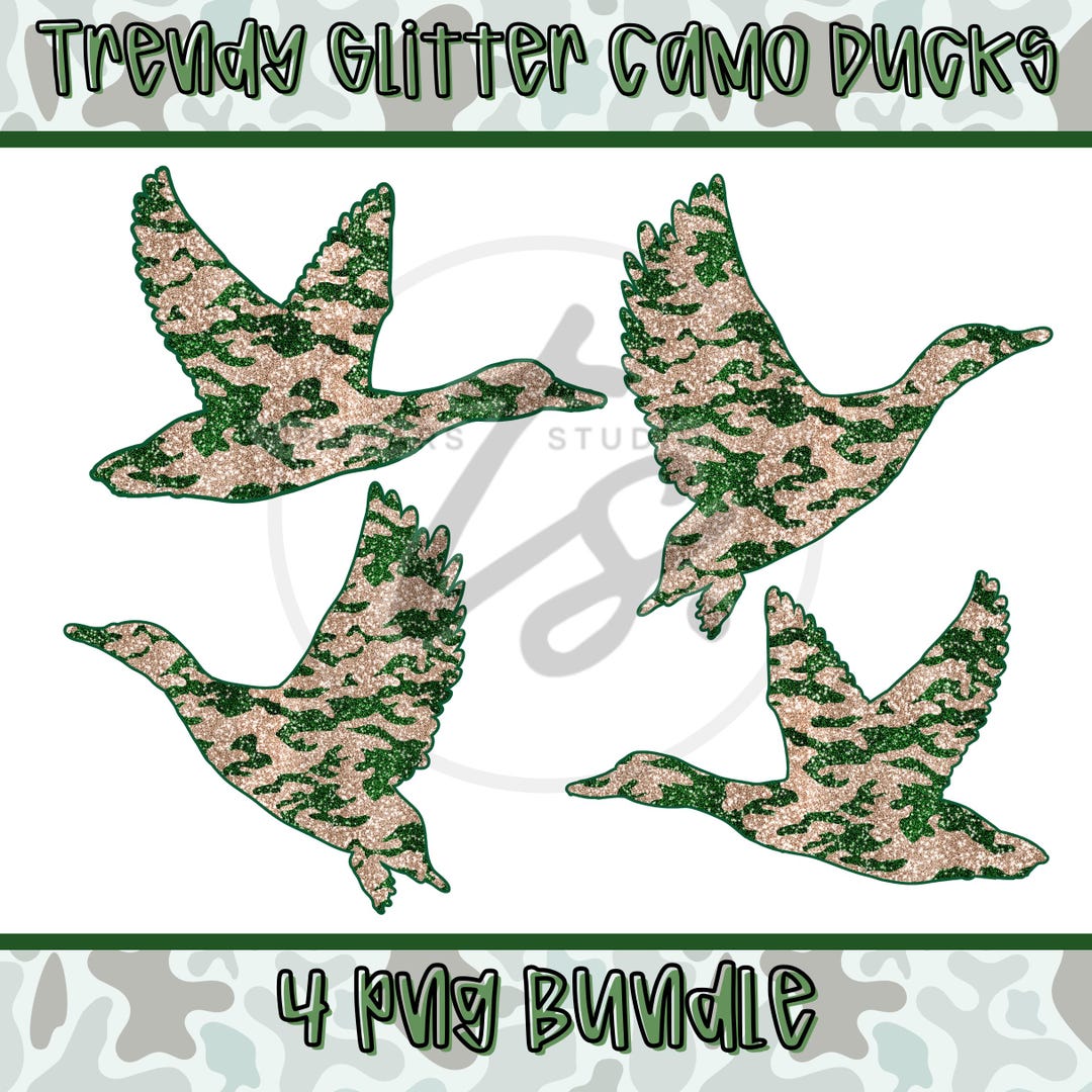 Glitter Camo Ducks PNG, Mallard Duck PNG - Duck Hunting Camouflage ...