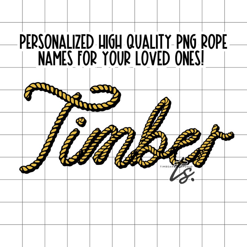 Personalized Rope Name PNG, Trendy Rope Font, Custom Name, Custom Rope ...