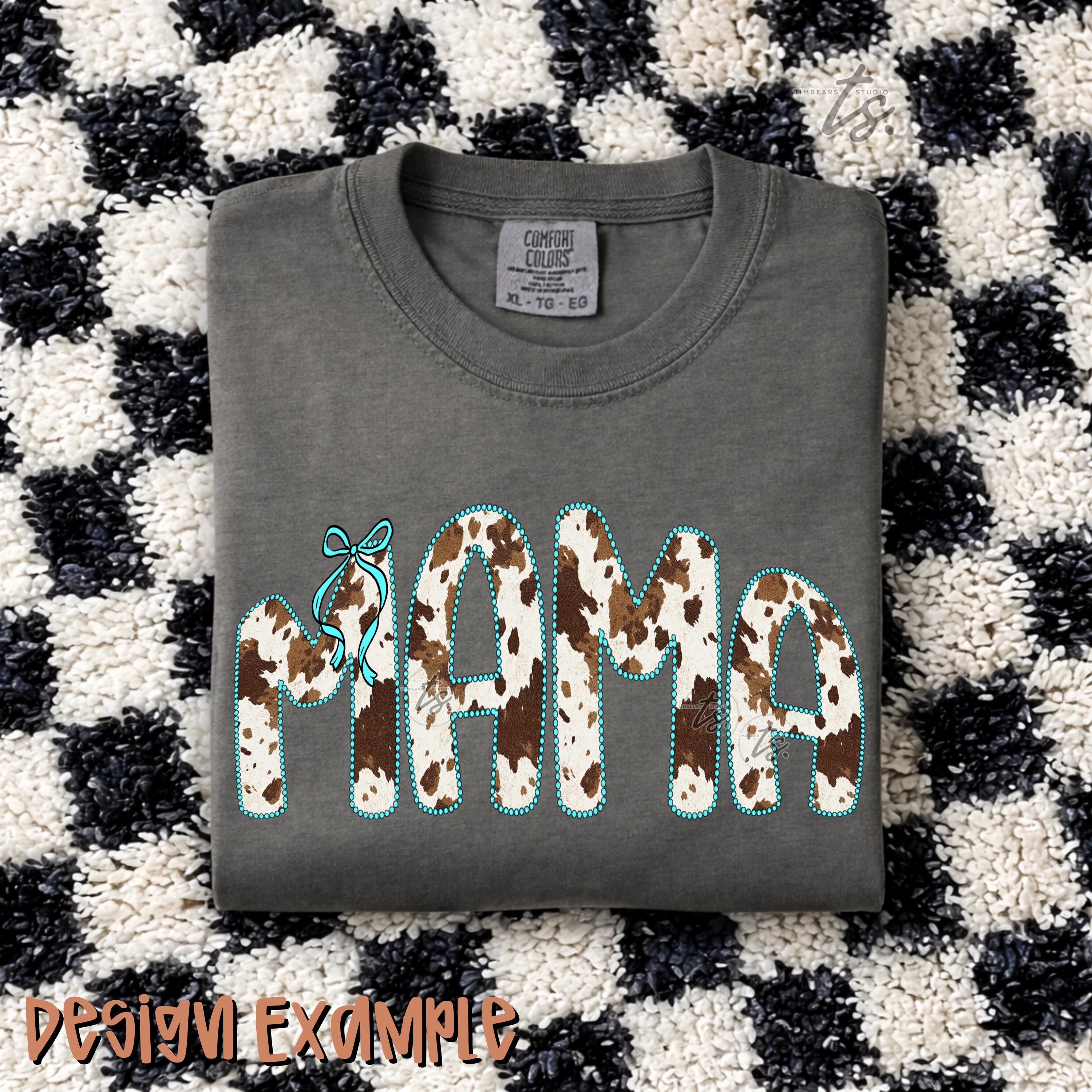 Cow Print Alphabet Set, Turquoise Alpha Set, PNG Alpha Set, Western ...