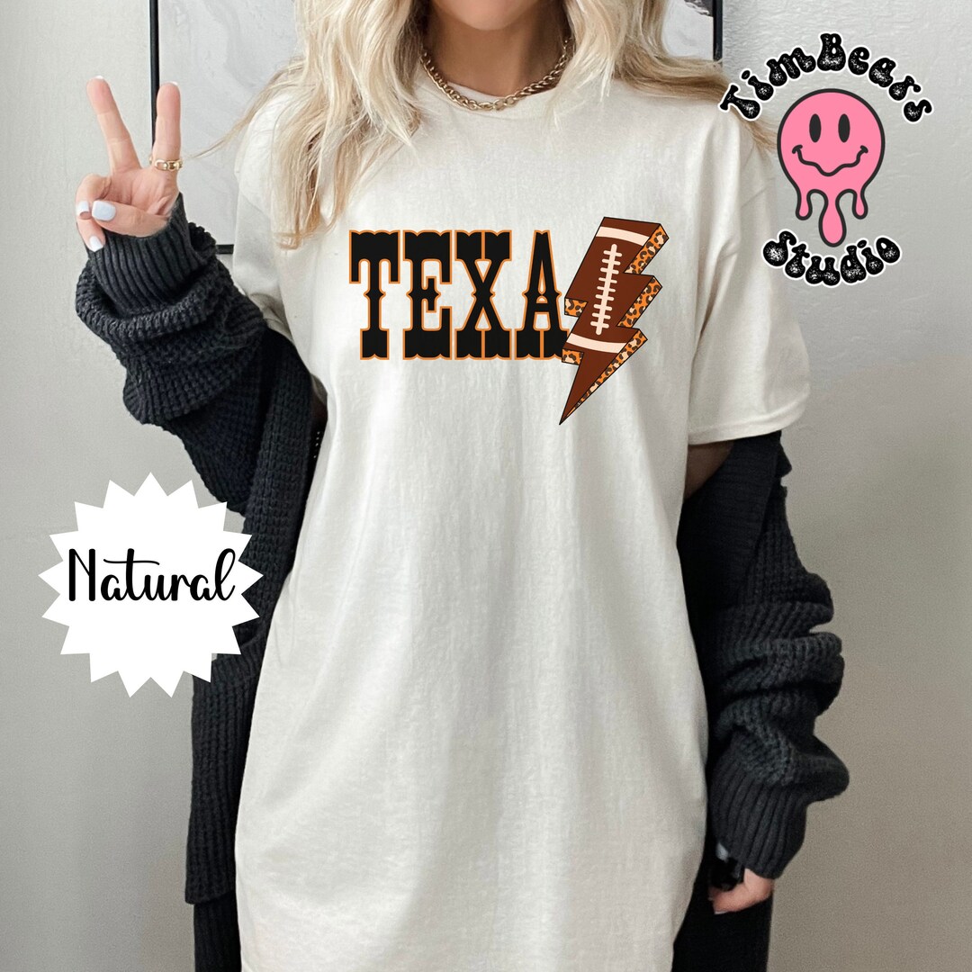 Texas Football Shirt Longhorns Football Texas Tailgating - Etsy