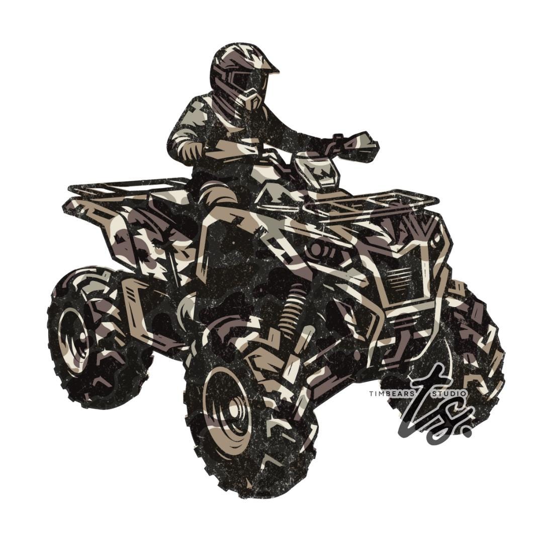 Camo ATV Png, Camo 4 Wheeler Png, Quad 4 Wheeler Design, Rollover Club ...