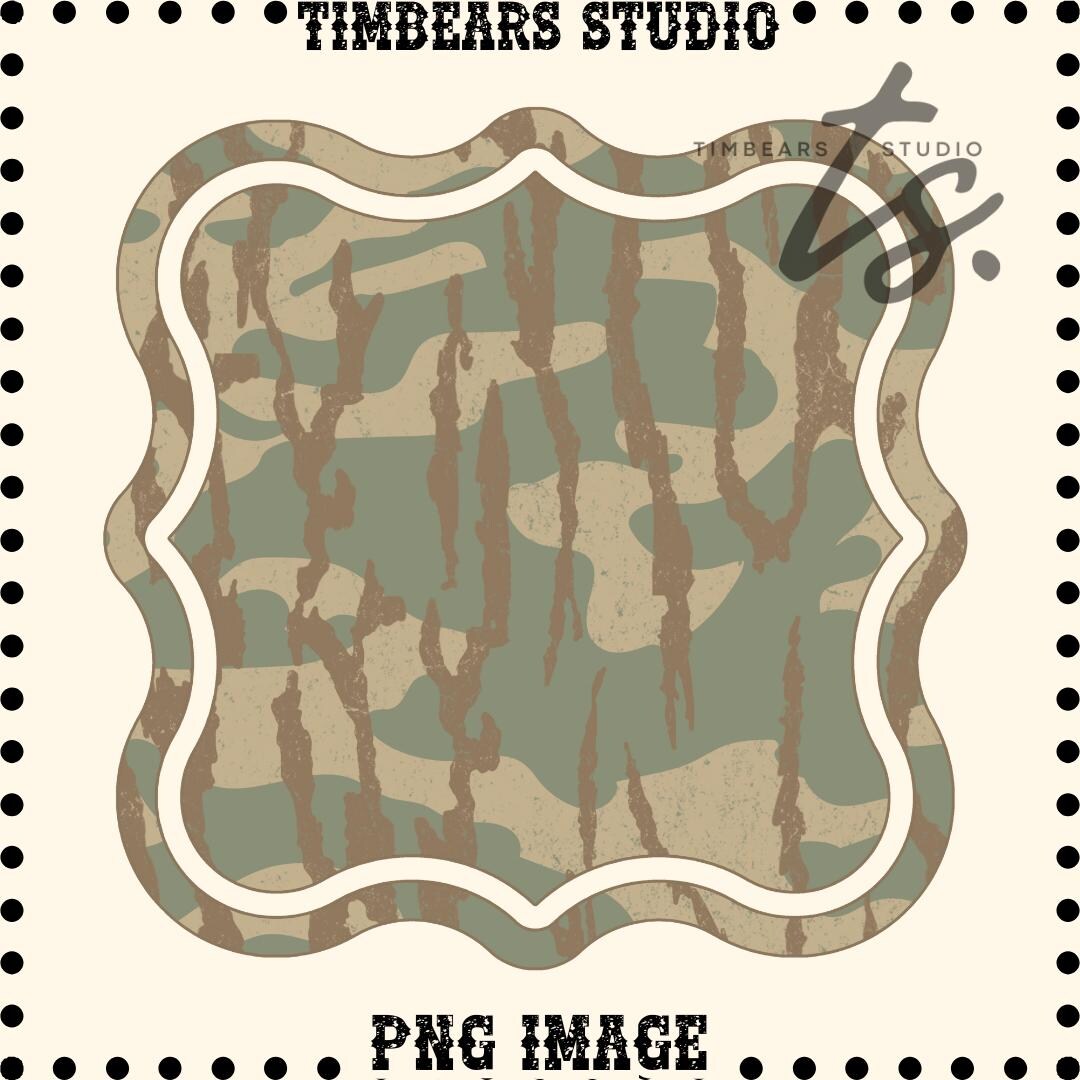 Camo Hunting Patch Frame Png, Marsh Old School Camo, Deer Hunting Patch ...