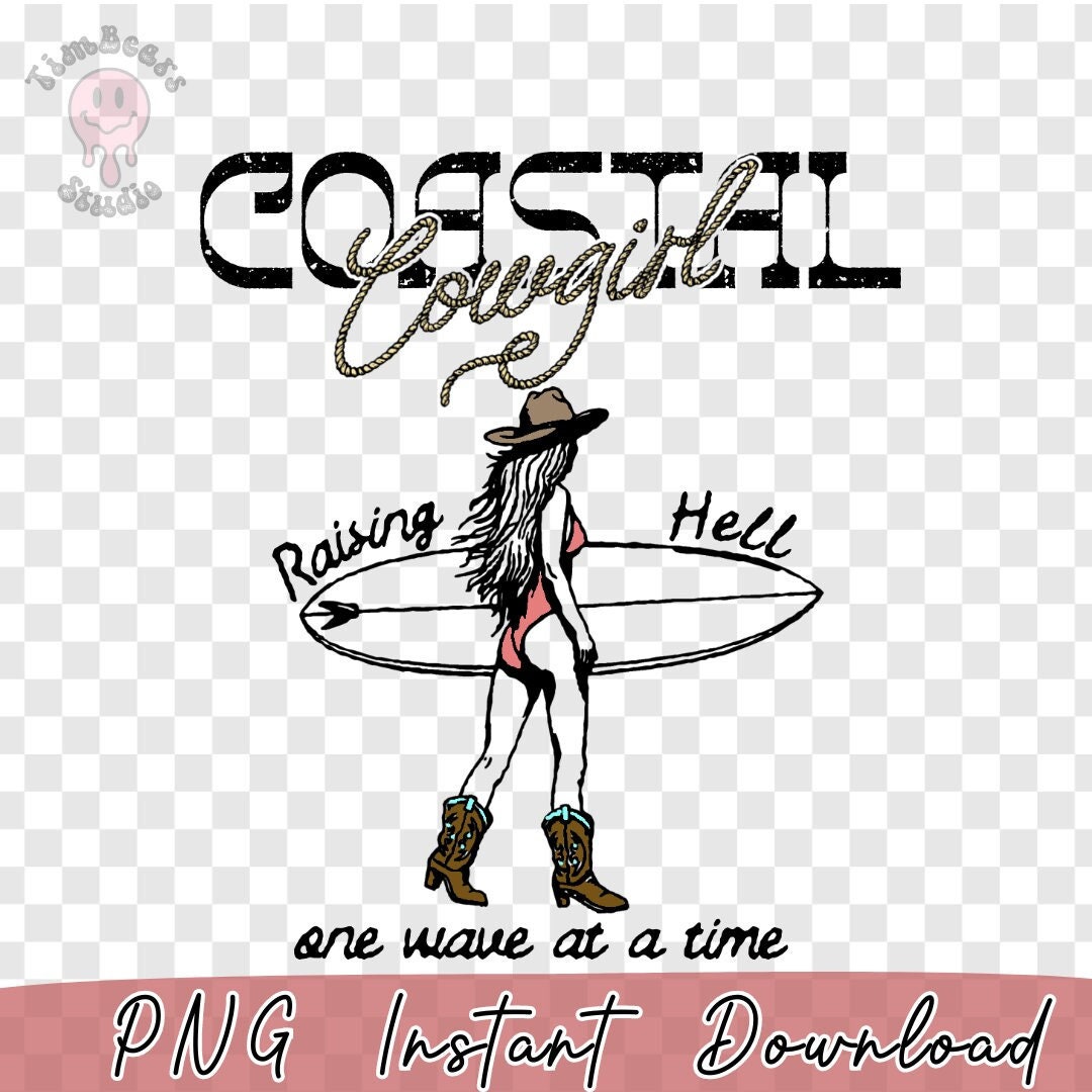 Coastal Cowgirl PNG -raising Hell - Western Beach PNG Cowgirl Summer ...